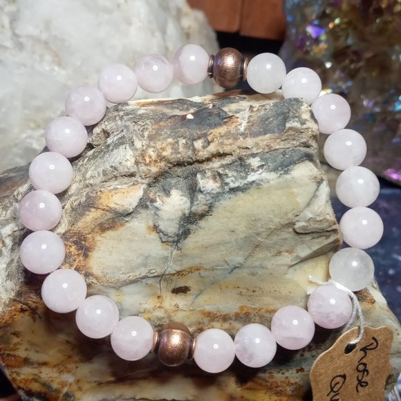 Sparkle Majik | Jewelry | Rose Quartz And Copper Gemstone Healing ...